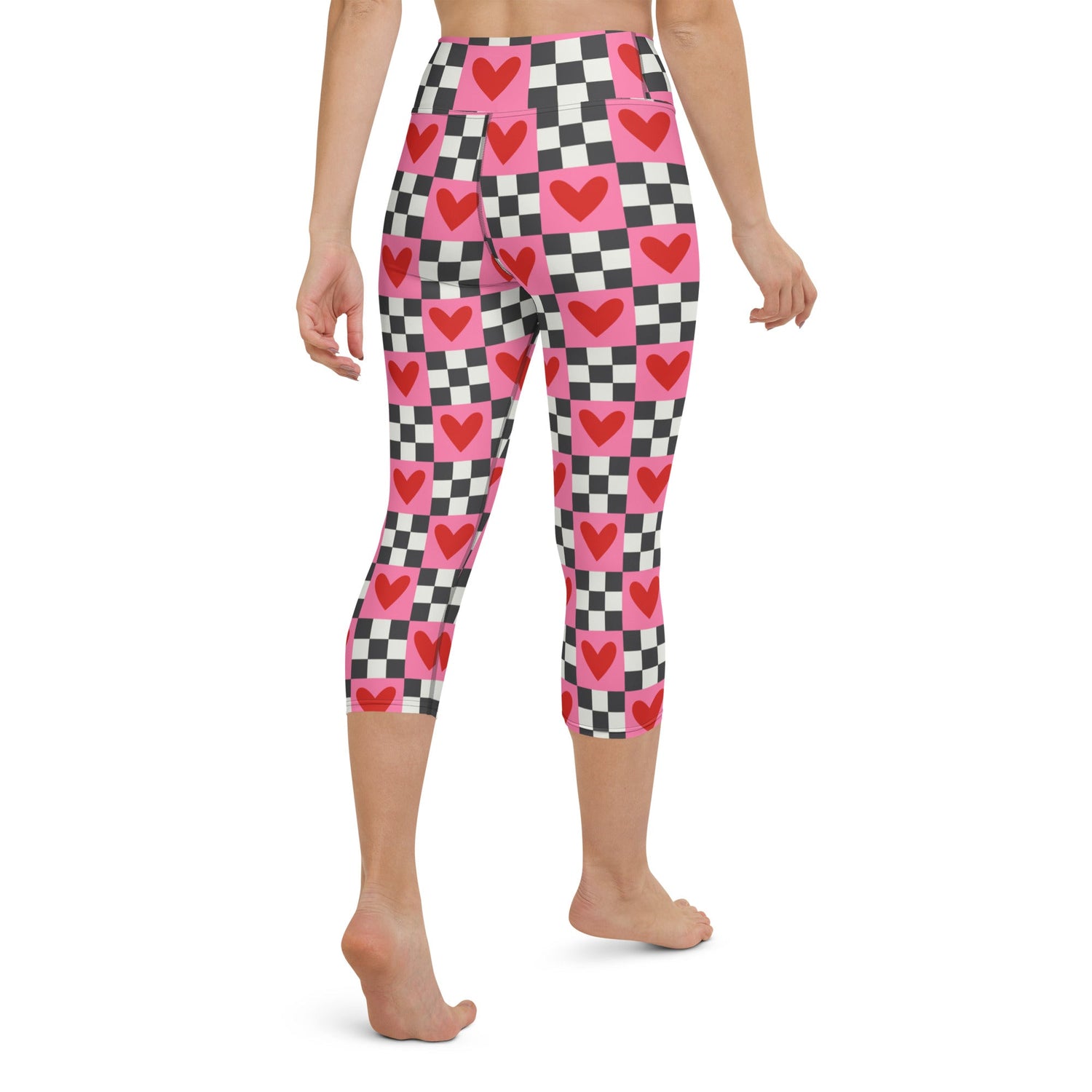 Checkered Romance Yoga Capris