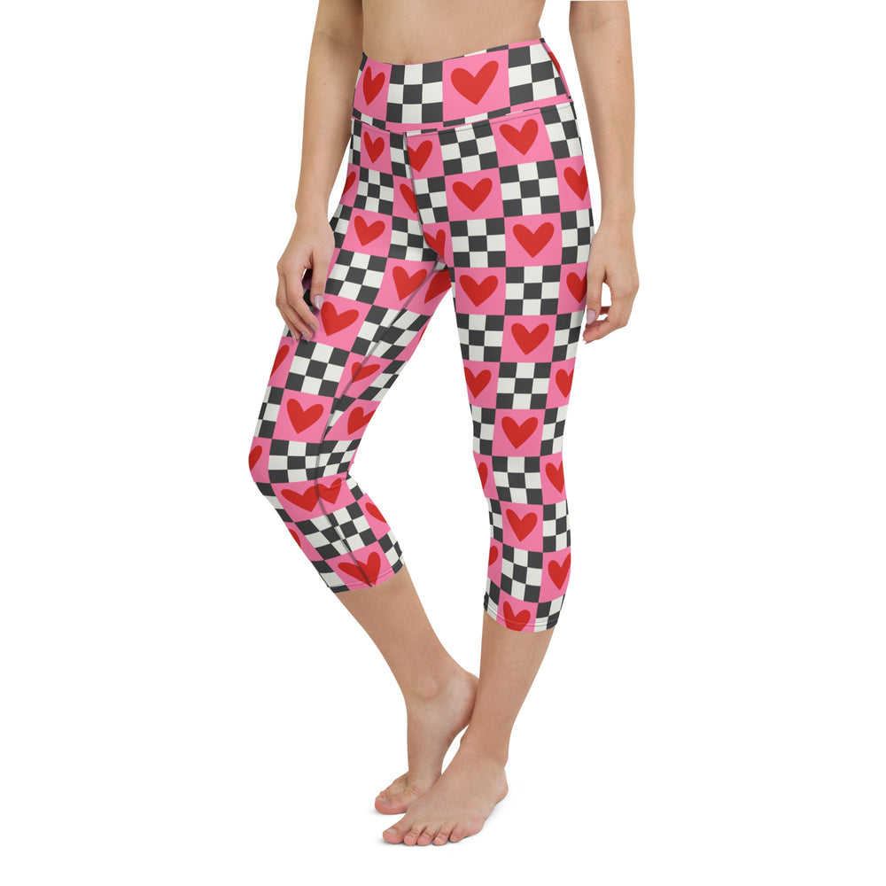 Checkered Romance Yoga Capris