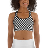 Checkered Sports Bra