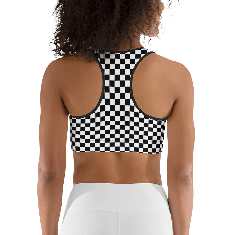 Checkered Sports Bra