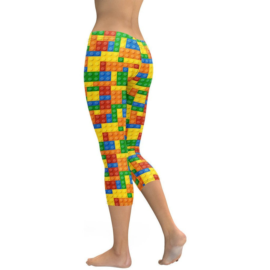 Colorful Blocks Capris