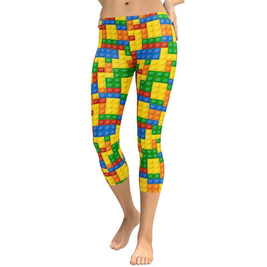 Colorful Blocks Capris