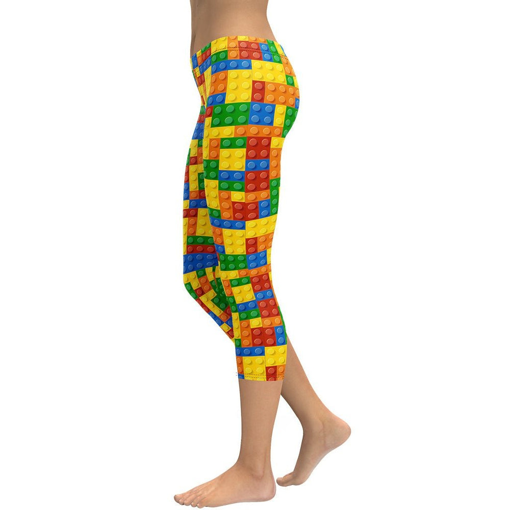 Colorful Blocks Capris