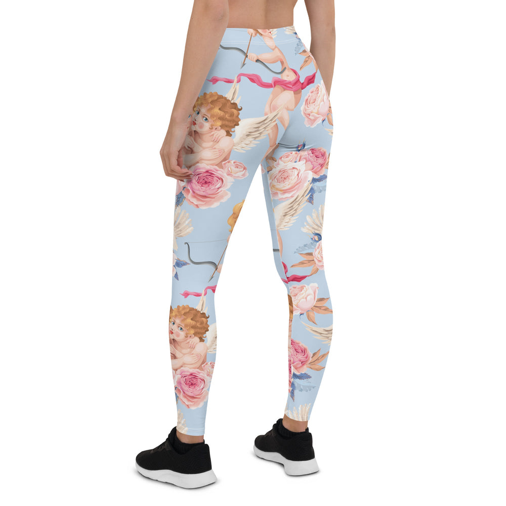Charming and Cute Cupid Printed Leggings | FIERCEPULSE