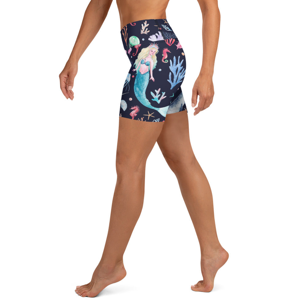 Enchanted Mermaids Yoga Shorts