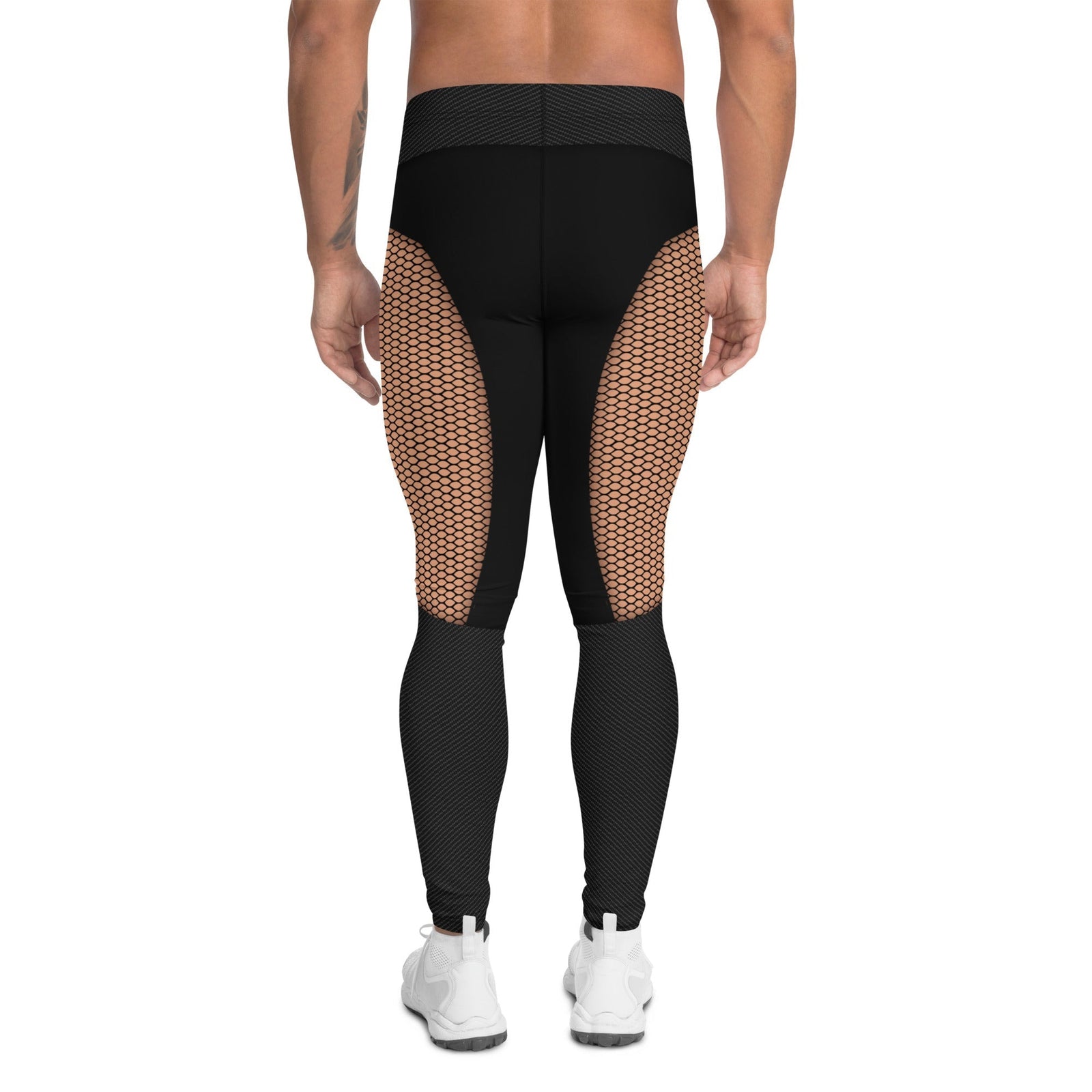 Pin Up Mesh Print Men's Leggings | FIERCEPULSE