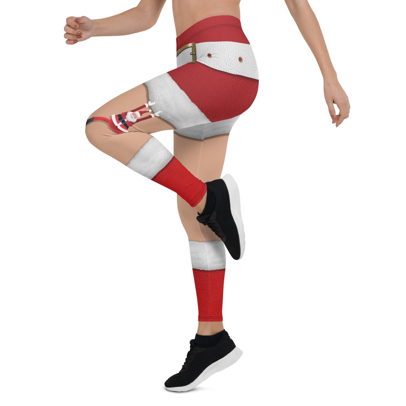 Santa Stockings Christmas Leggings: Women's Christmas Outfits | FIERCEPULSE