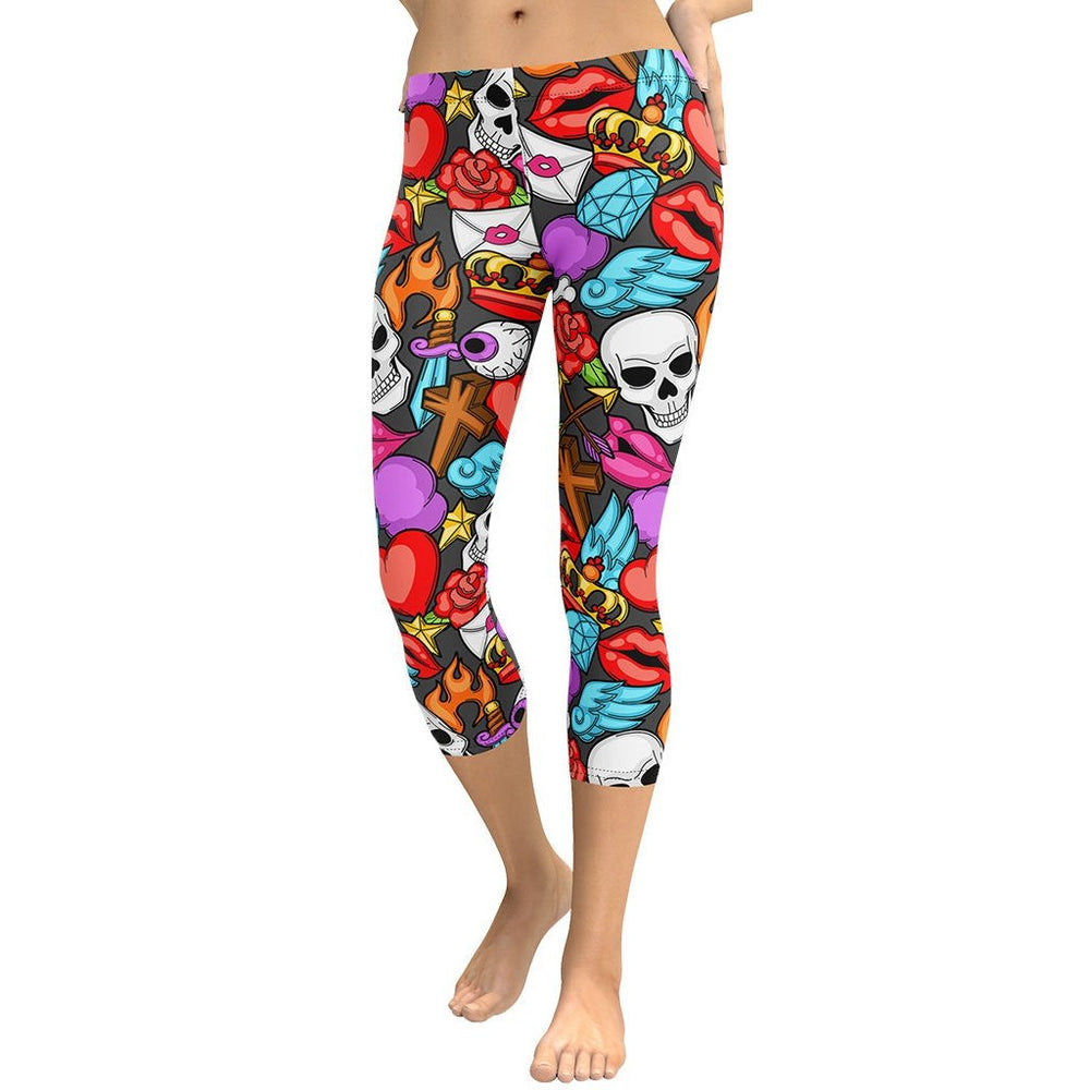 Skulls Capris