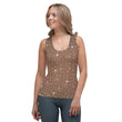Sparkle Fishnet Print Tank Top