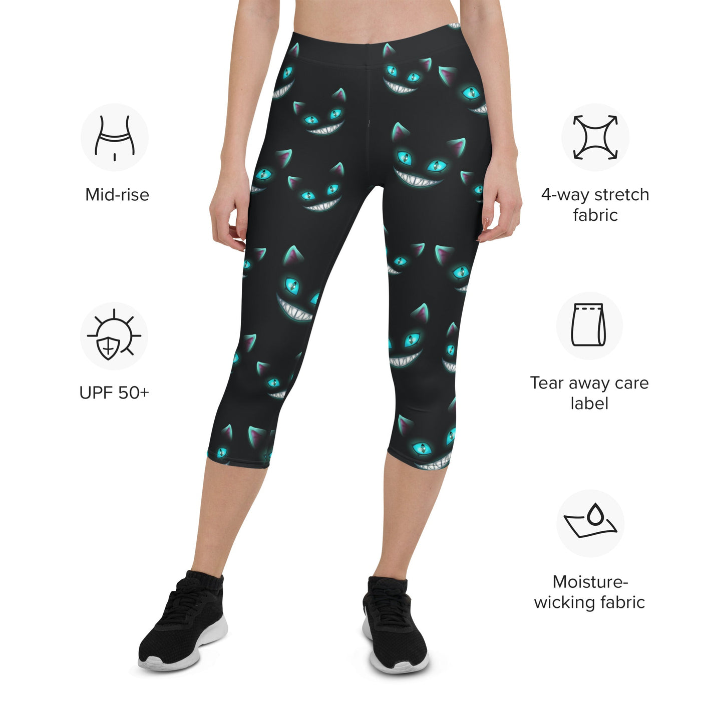 Spooky Halloween Cat Capris: Women's Halloween Outfits | FIERCEPULSE