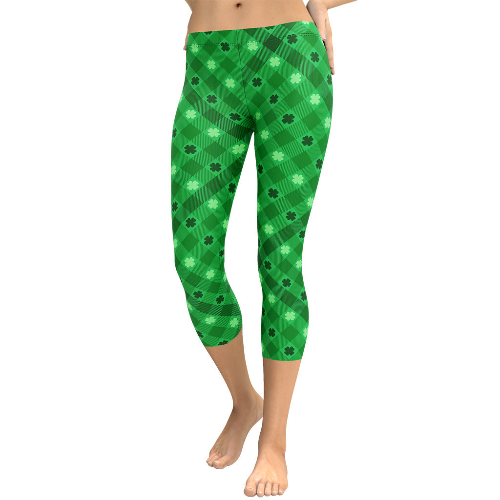 St. Patrick's Day Plaid Capris