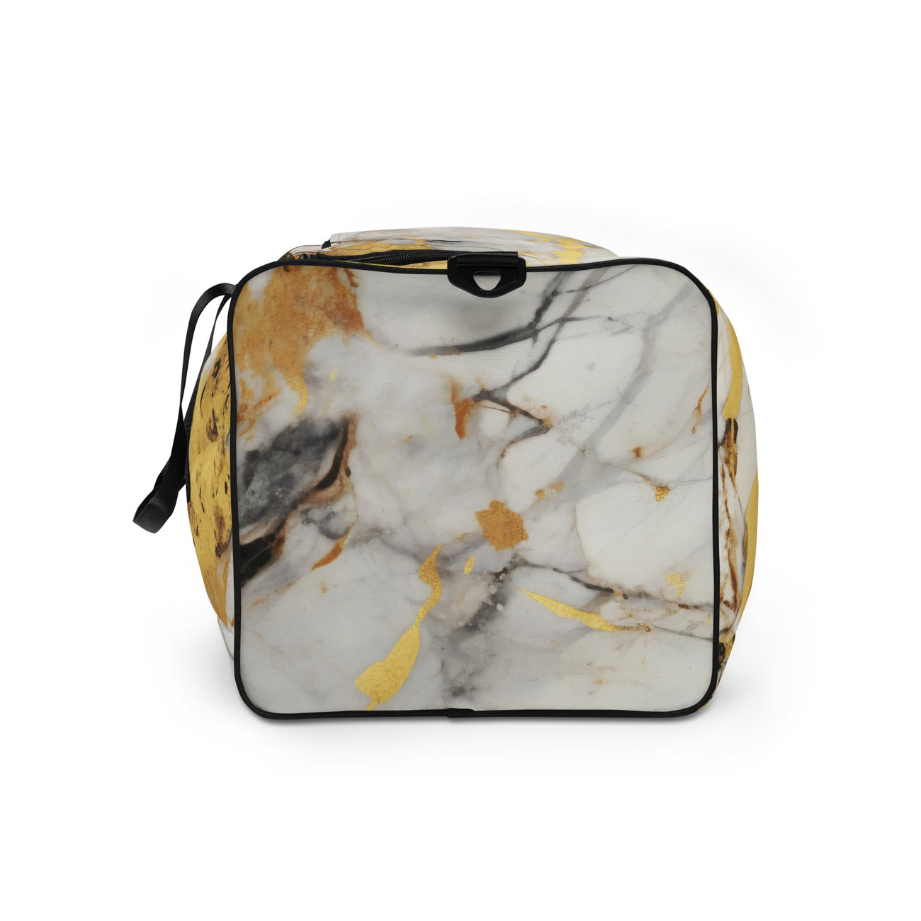 White & Gold Marble Duffle Bag