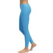 Azure Blue Leggings with Comfortable Waistband | FIERCEPULSE