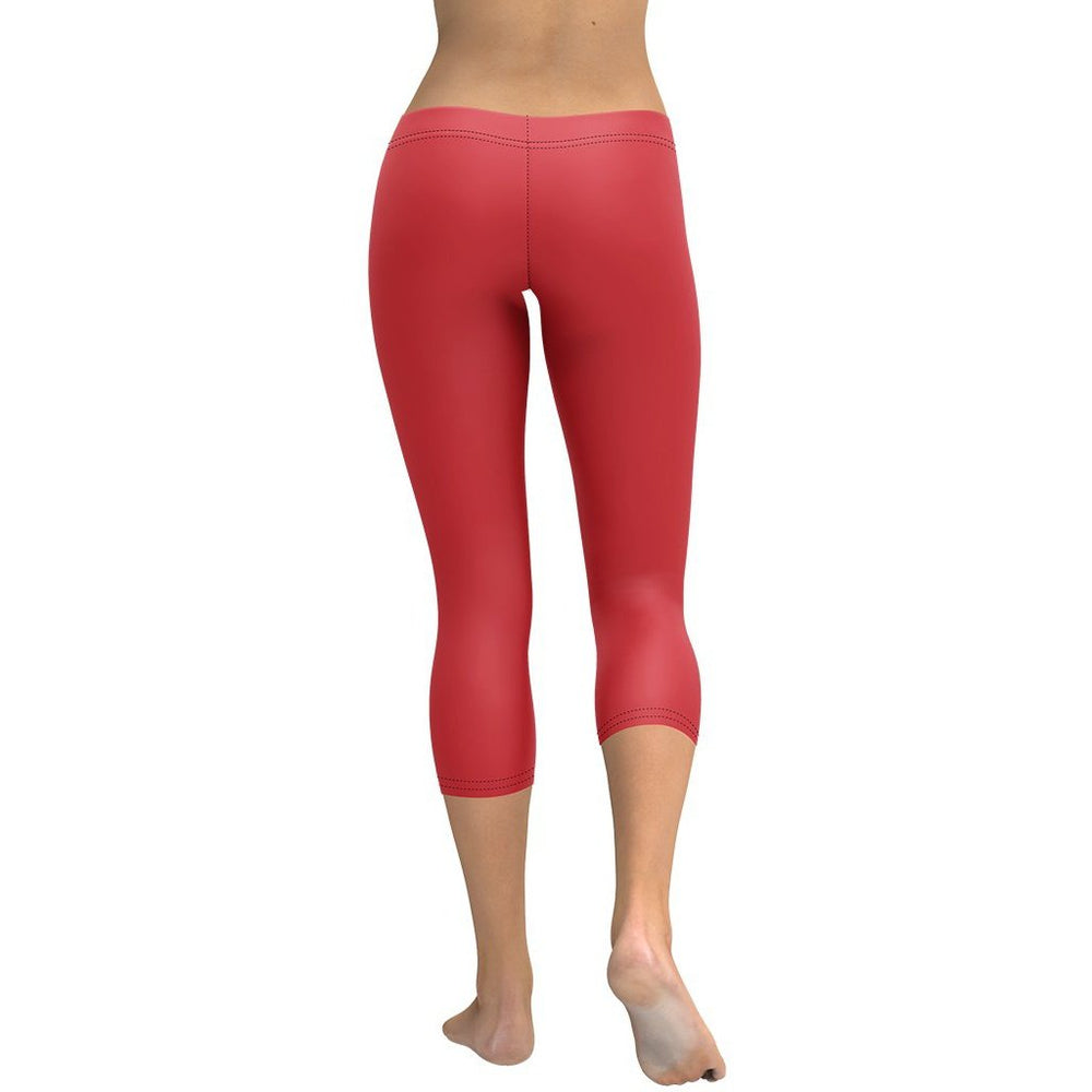 Crimson Red Capris