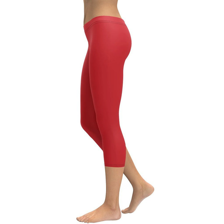 Crimson Red Capris