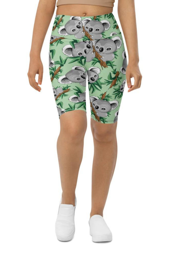 Cute Koala Biker Shorts