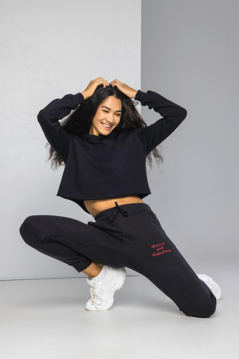 Fierce & Fabulous Embroidery Fleece Sweatpants