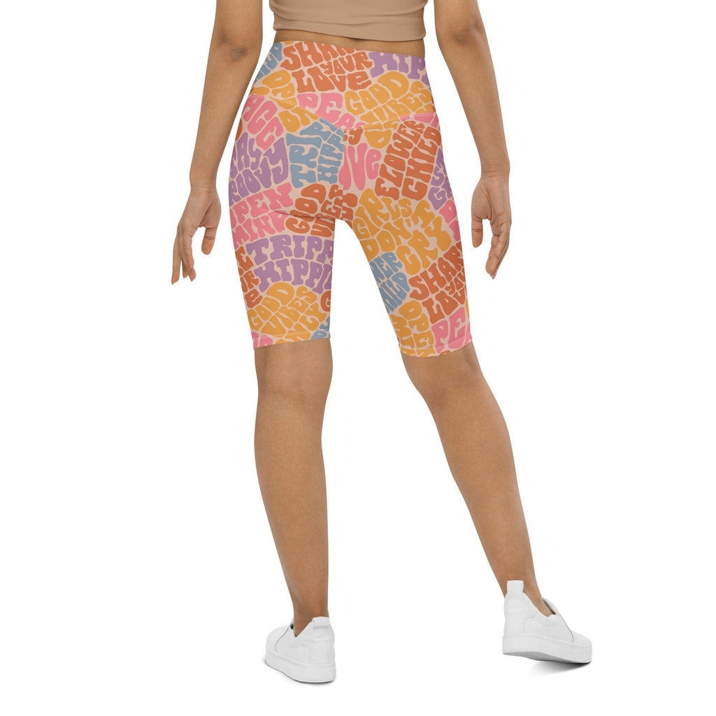 Groovy Hippie Biker Shorts | FIERCEPULSE