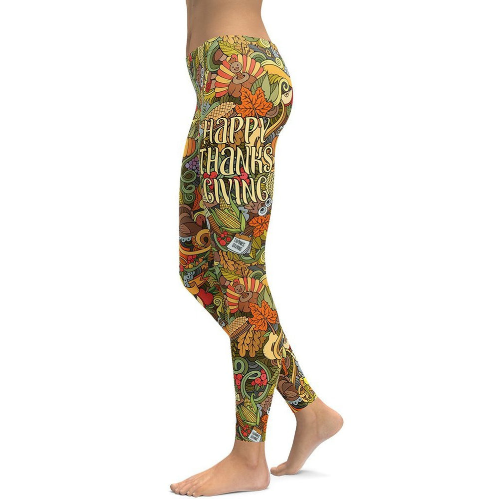 Shop Women's Thanksgiving Leggings for Women | FIERCEPULSE