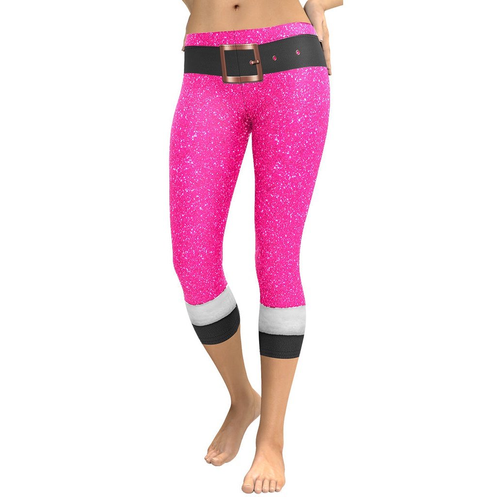 Pink Santa's Outfit Capris: Women's Christmas Outfits | FIERCEPULSE