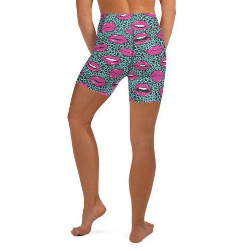 Pop Art Lips Yoga Shorts