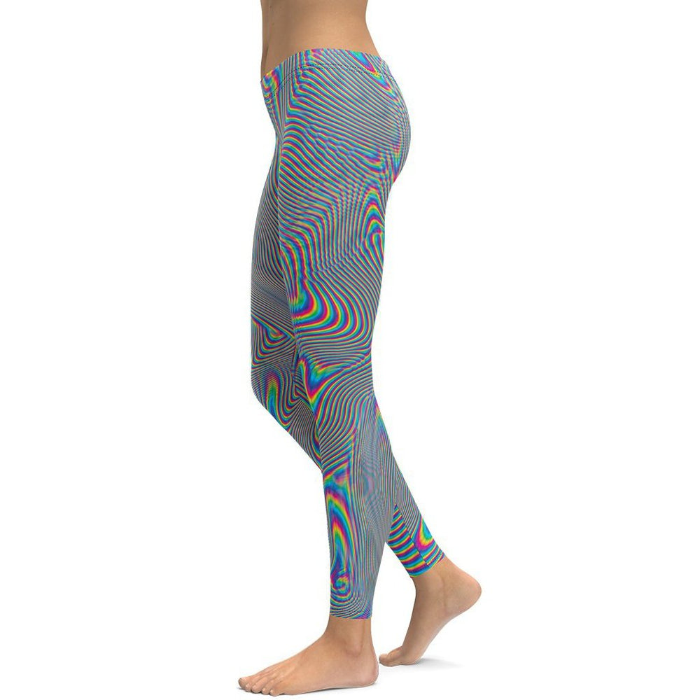 Bold Psychedelic Abstract Patterned Legging | FIERCEPULSE