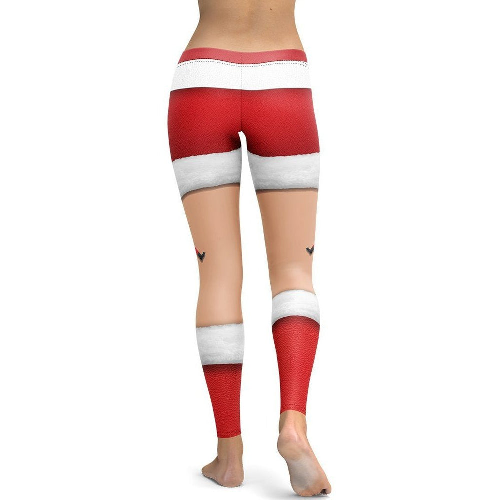 Santa Stockings Christmas Leggings: Women's Christmas Outfits | FIERCEPULSE