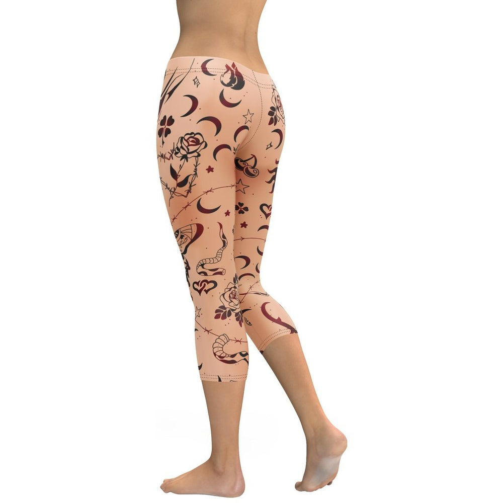 Tattoo Inspired Capris