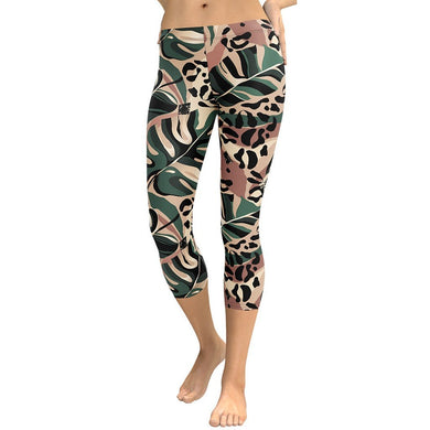Tropical Leopard Capris