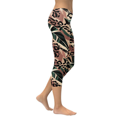 Tropical Leopard Capris